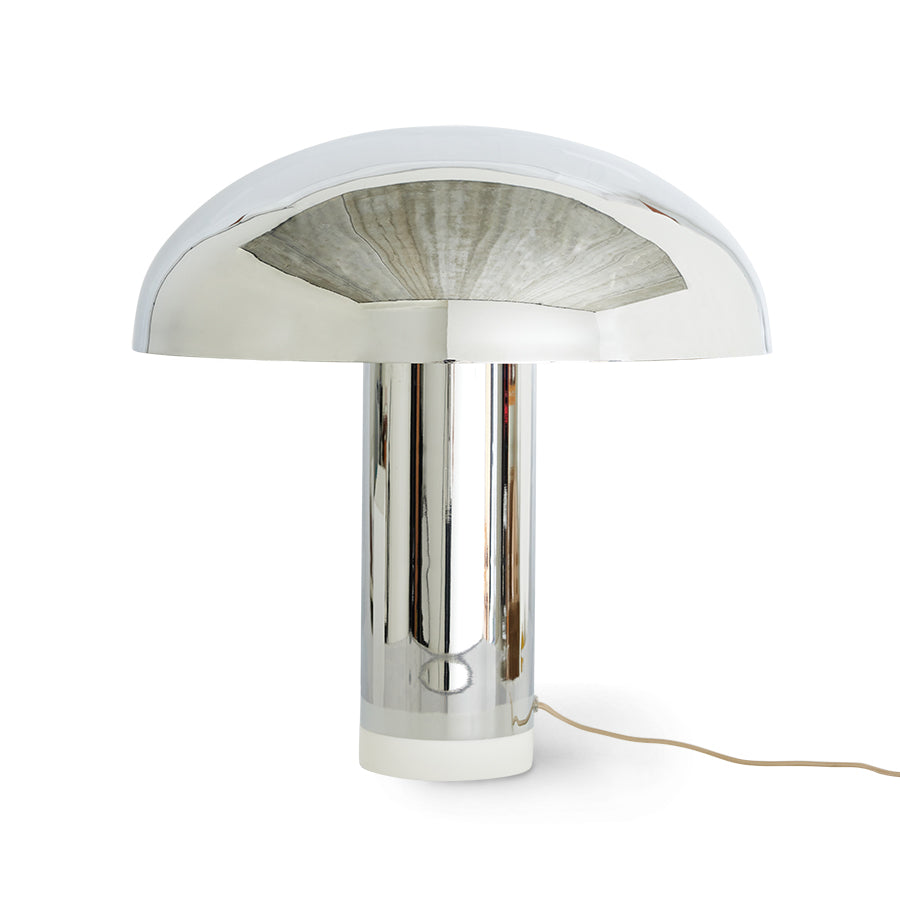 HKliving USA VOL5117 Lounge table lamp chrome retro illuminated base ...